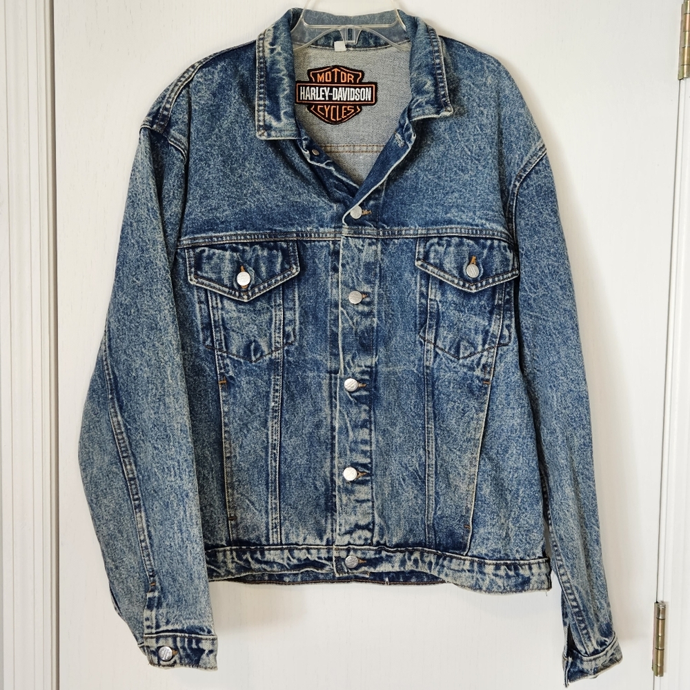 Men's Harley Davidson Denim Jacket - Gem